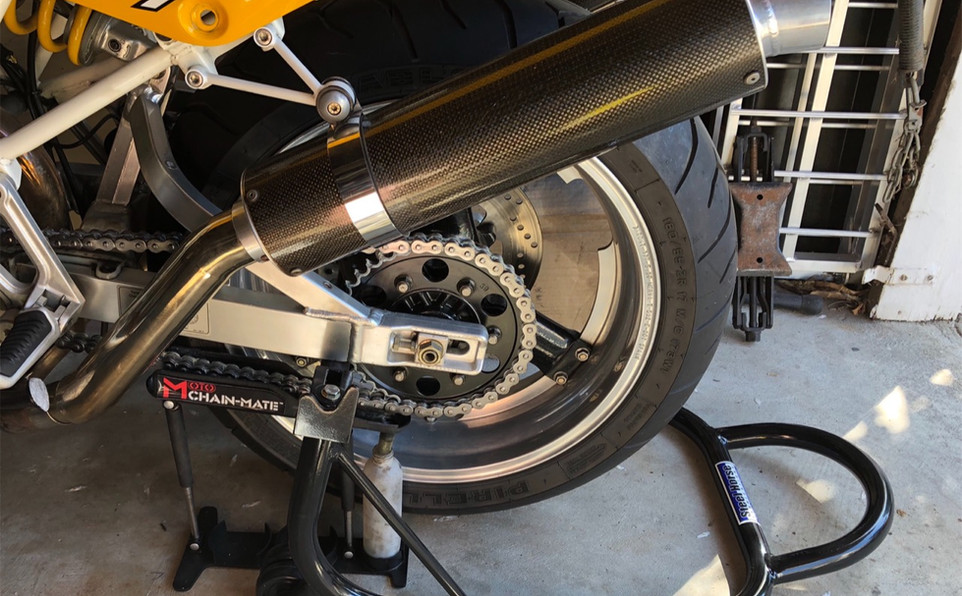 Motorcycle Chain Cleaning & Lubrication