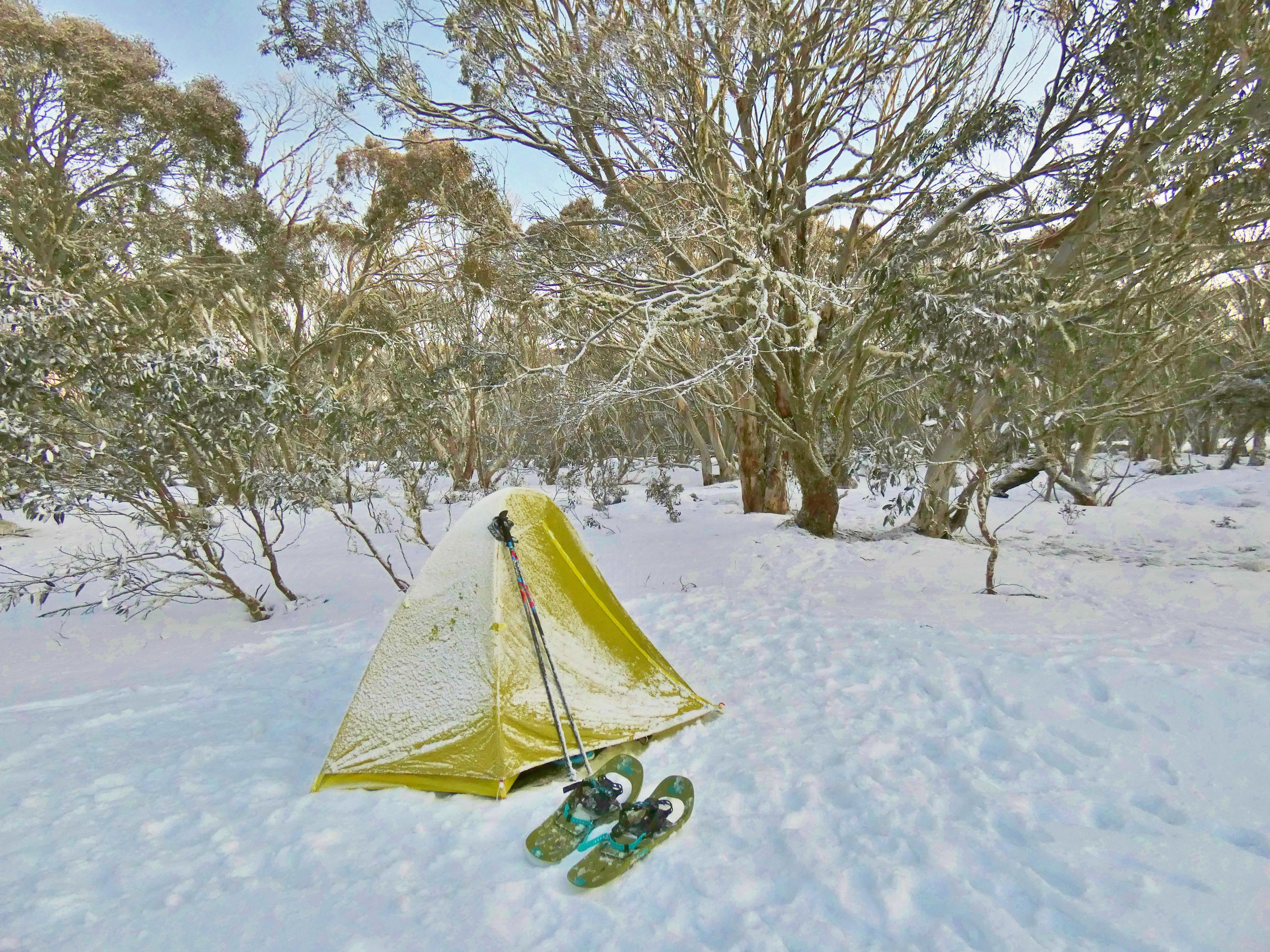 Layering your summer sleep-system for Winter use on a Snowvernighter