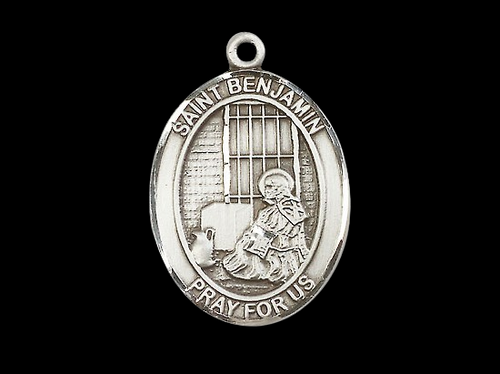 St Benjamin Medal | blackmonkrosaries