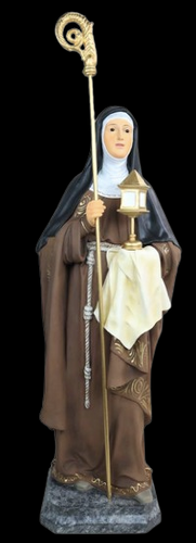 St. Clare Statue 32" | blackmonkrosaries