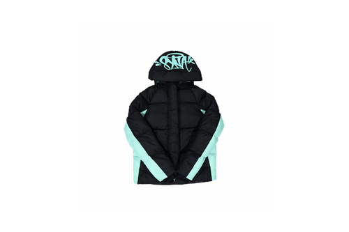 Syna World Puffer Jacket - Black / Blue | Prime's Insoles
