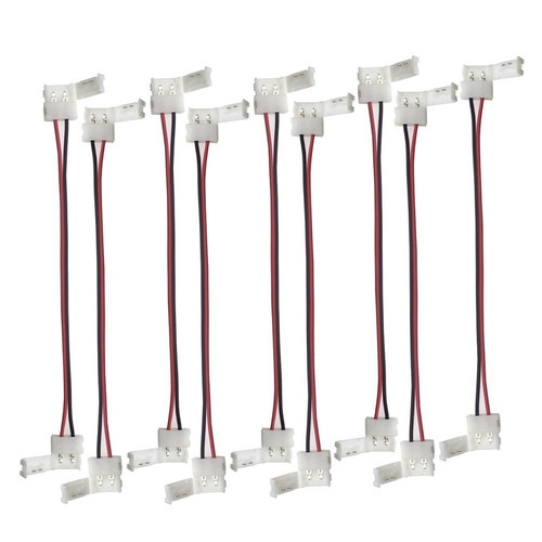 Quick Connect 2 Pin LED Strip to Strip lighting connector 10MM (10 Pack ...