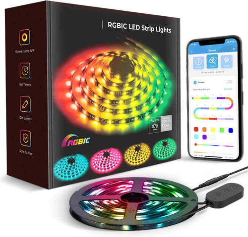 LED Strip Lighting 5M multi-color Kit - Smart 5050 RGBIC SMD Waterproof ...