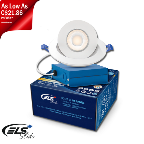 ELS Canada - Slide Series | PEARL | 4" Slim Recessed 360 slide, gimbal ...