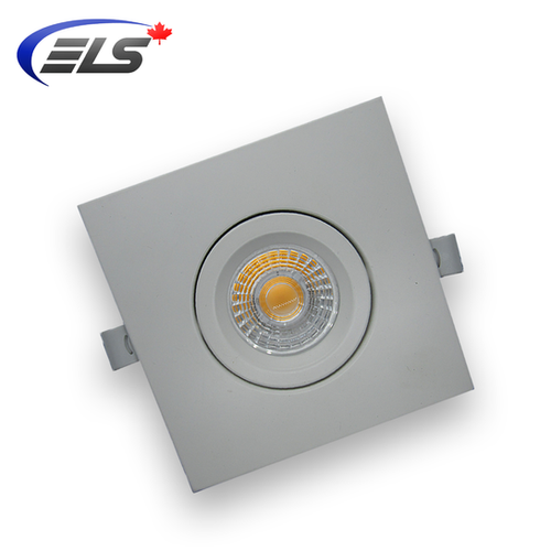 ELS Canada - Quadro | 4" LED White Square Recessed Gimbal Light 9W ...