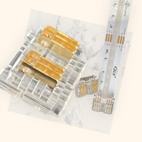 6 PIN RGBW+CCT Cordless F2F ELS Element Strip light Crimp-ON Connector ...