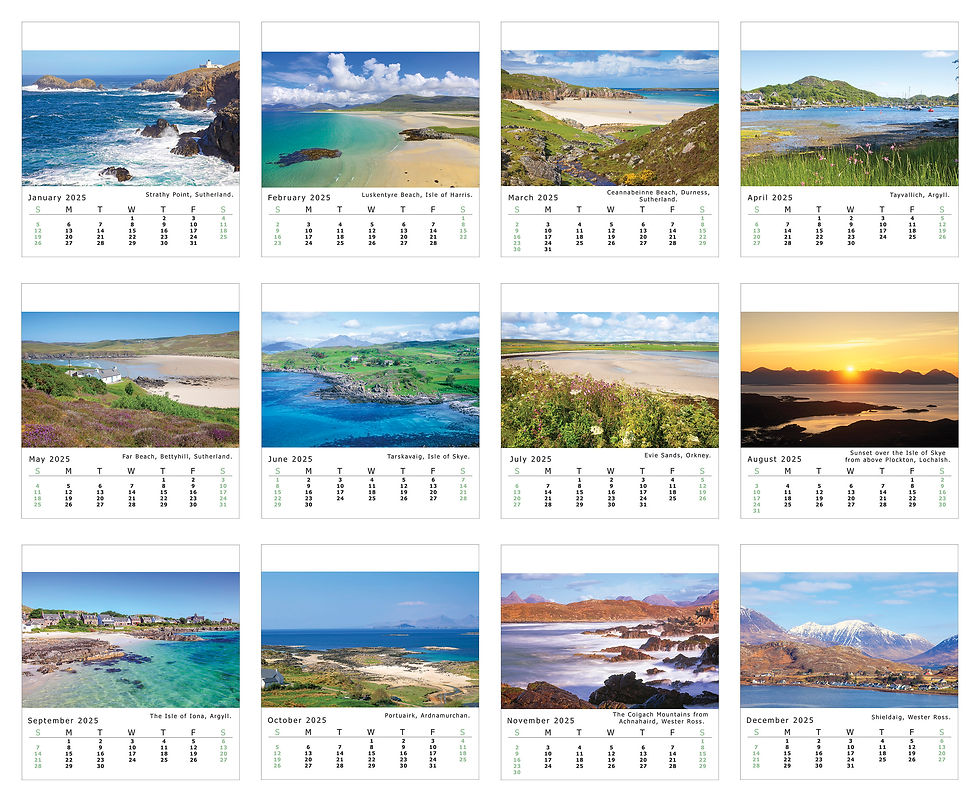 Local Scottish Calendars | The Wee Calendar Company