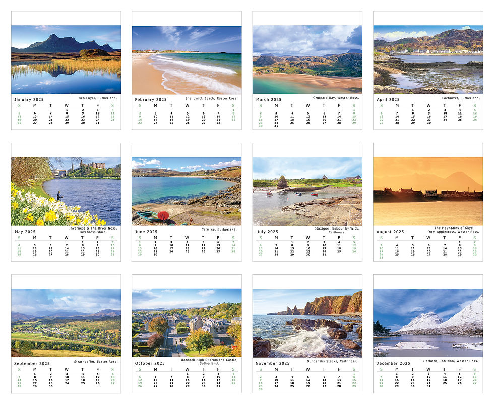 Local Scottish Calendars | The Wee Calendar Company