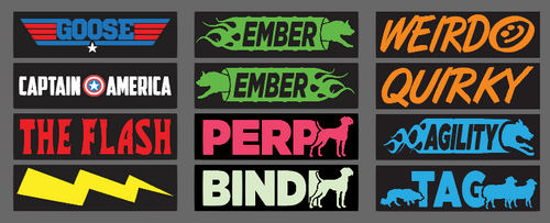 Custom Designed Velcro Label | outrunnerdog