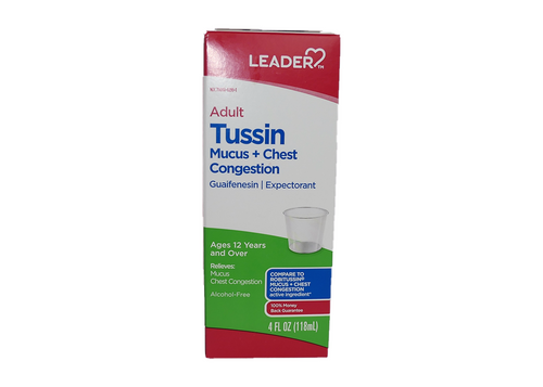 Leader Adult Tussin Mucus+Chest Congestion | Harbor Town Pharmacy