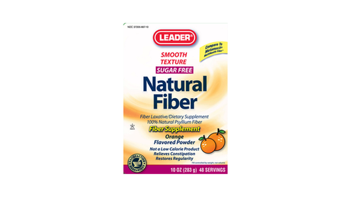 Leader Daily Fiber Sugar-Free Orange Smooth Powder, 10 oz | Harbor Town ...