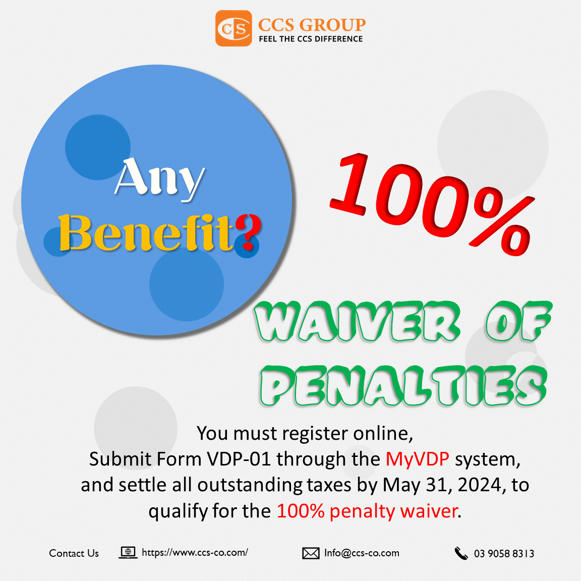 Overview of the Customs Voluntary Disclosure Programme