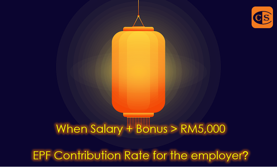 When Salary + Bonus > RM5,000, what is the EPF Contribution Rate for ...