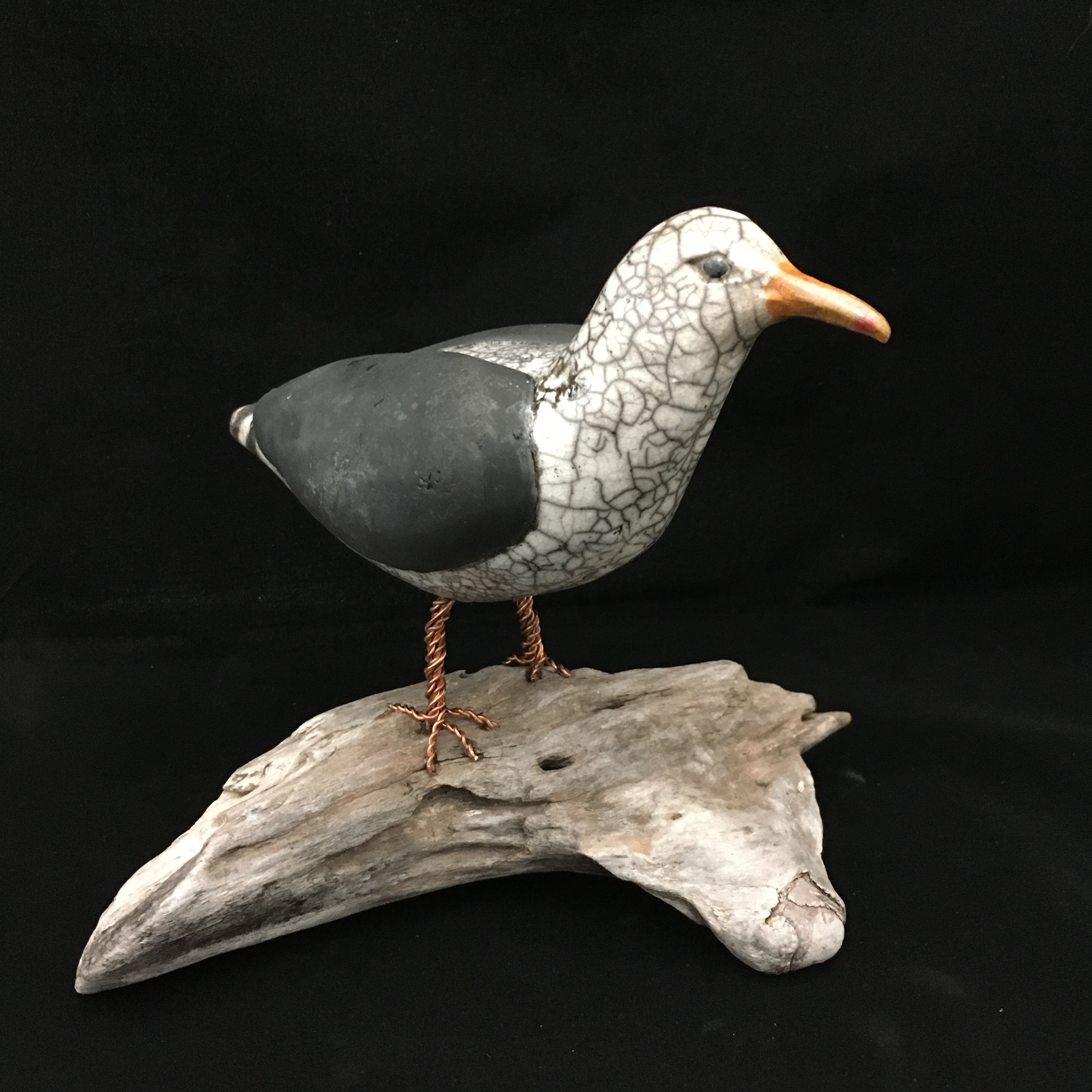 Raku Birds | Across The Grain Pottery Studio