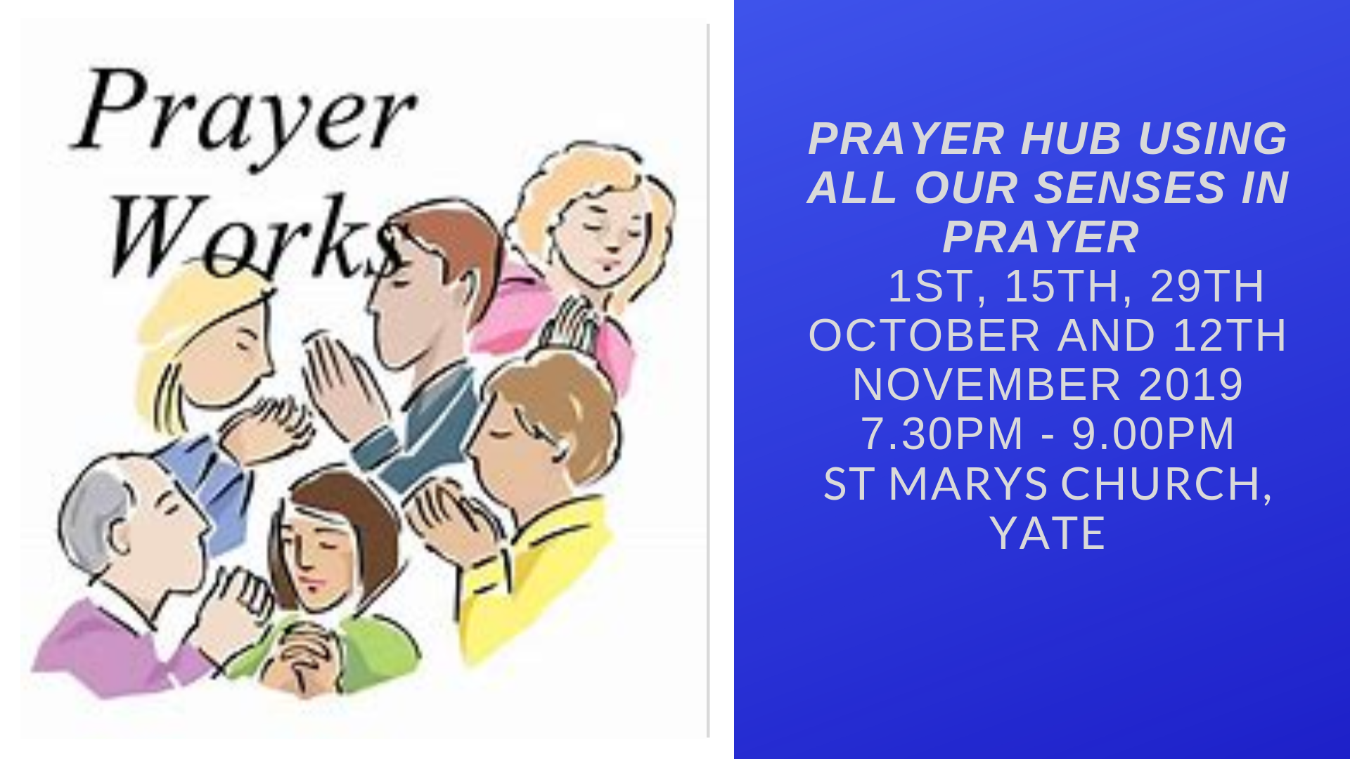 Prayer Hub using all our Senses in Prayer | Yate Parish