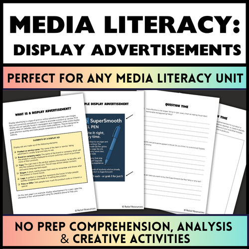 Create Your Own Display Ad | Media Literacy | Relief Resources ...