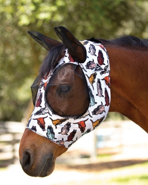 PC Lycra Fly Mask - Steerhead | Rodeo Dawg
