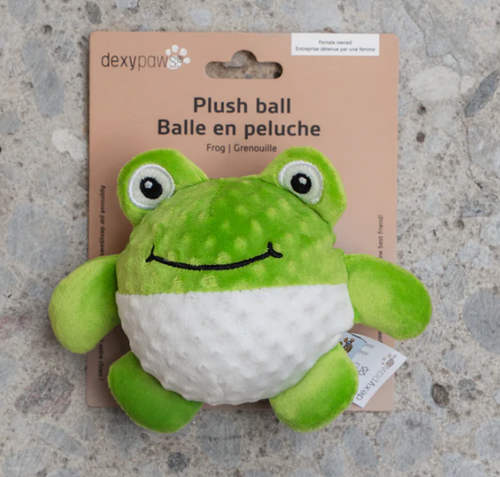 Dexypaws Plush Dog Toy - Frog | Rodeo Dawg