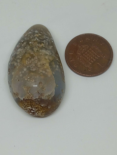 Tubular/eye Agate, Ayrshire, Tumbled UK Mineral Specimen | The Stone Circle