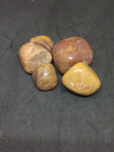 1pc tumbled Yellow/Red and yellow Jasper | The Stone Circle