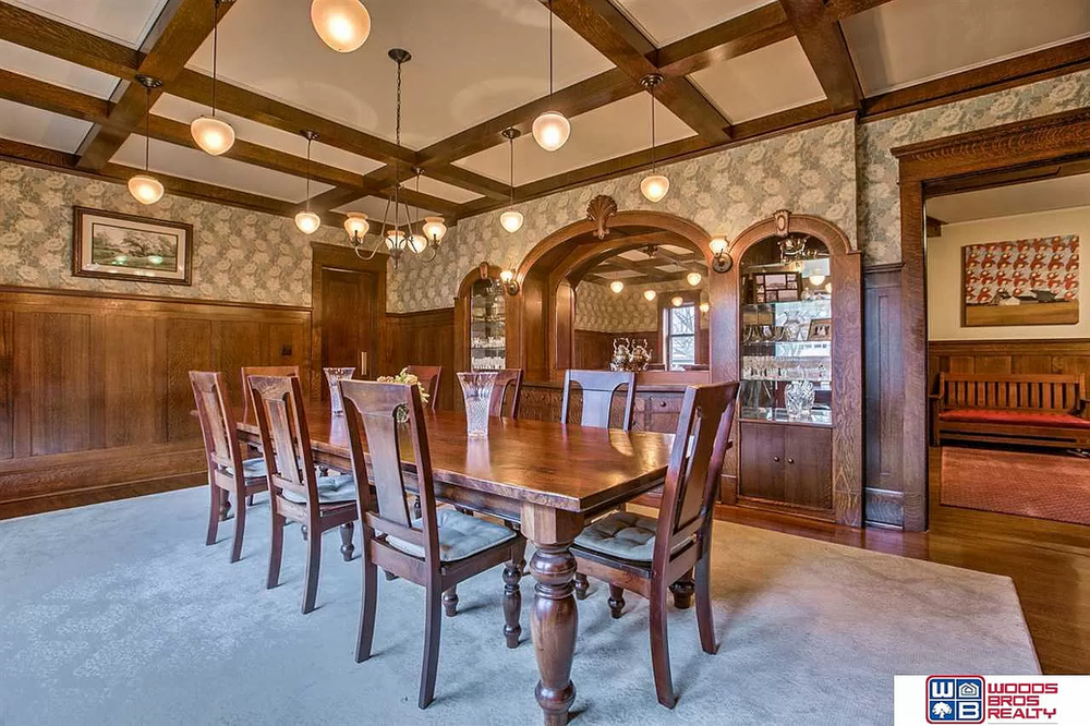 Nebraska Mission Style Mansion With Floating Staircase Lists For $850K!