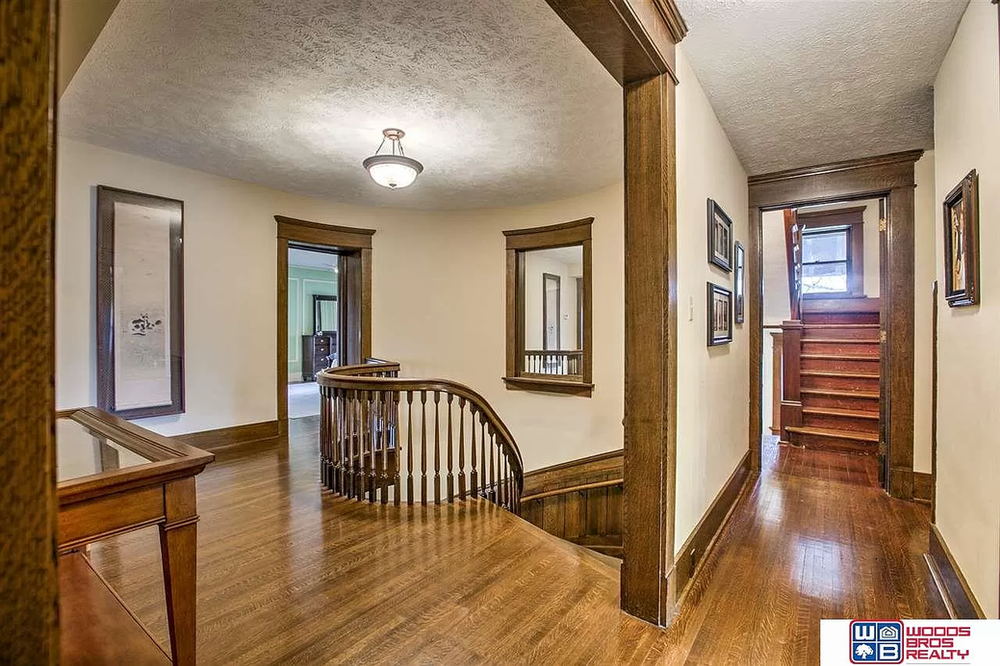 Nebraska Mission Style Mansion With Floating Staircase Lists For $850K!