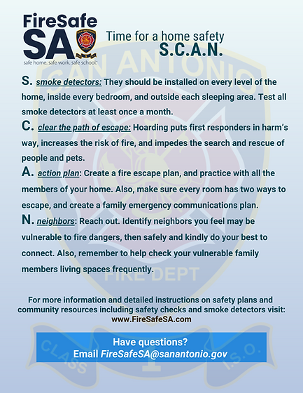 fire safety tips | SAFD FireSafeSA