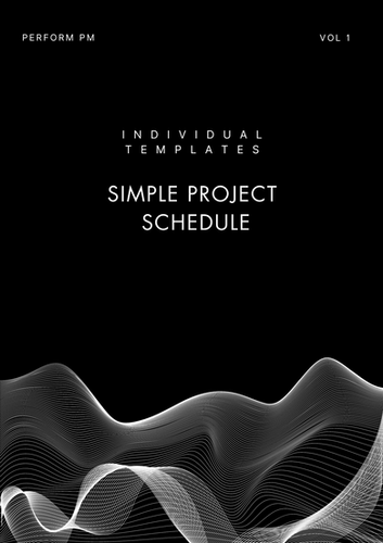Simple Project Schedule Template | Pitol In Motion