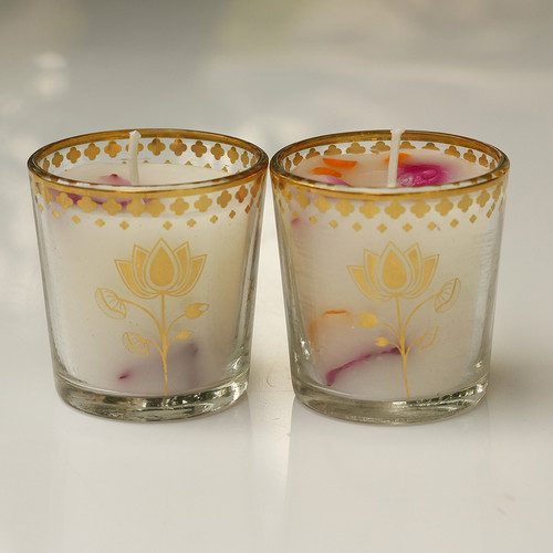 Pichwai Mombatti Lotus (Set of 2) | Itisha - Home Decor