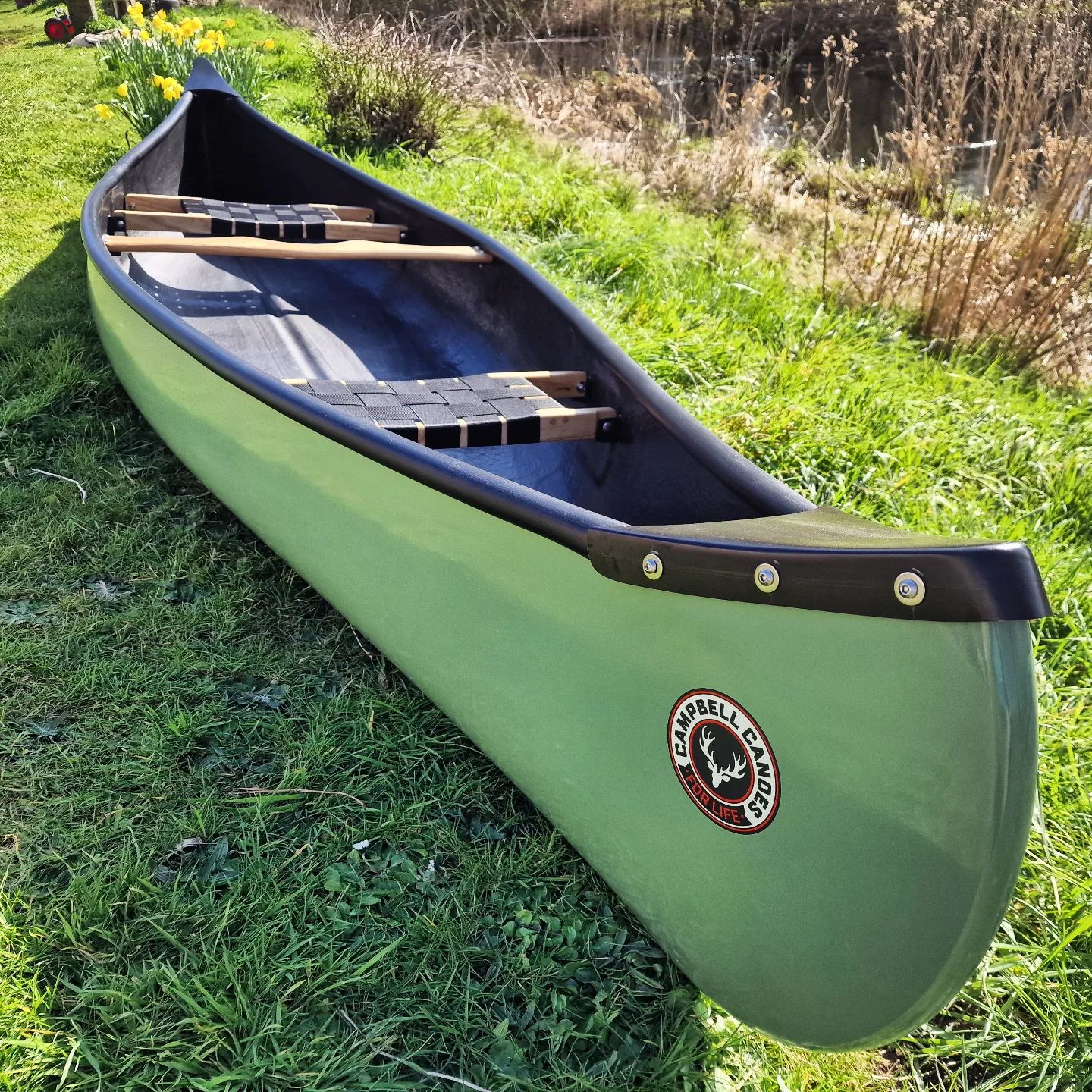 UK Handmade 16ft Canadian Canoe with 2 or 3 seats | Mid spec & colour ...