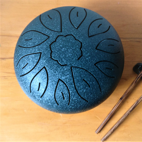 16cm Steel Zen Drum - Dark Blue | Sensory Playhouse