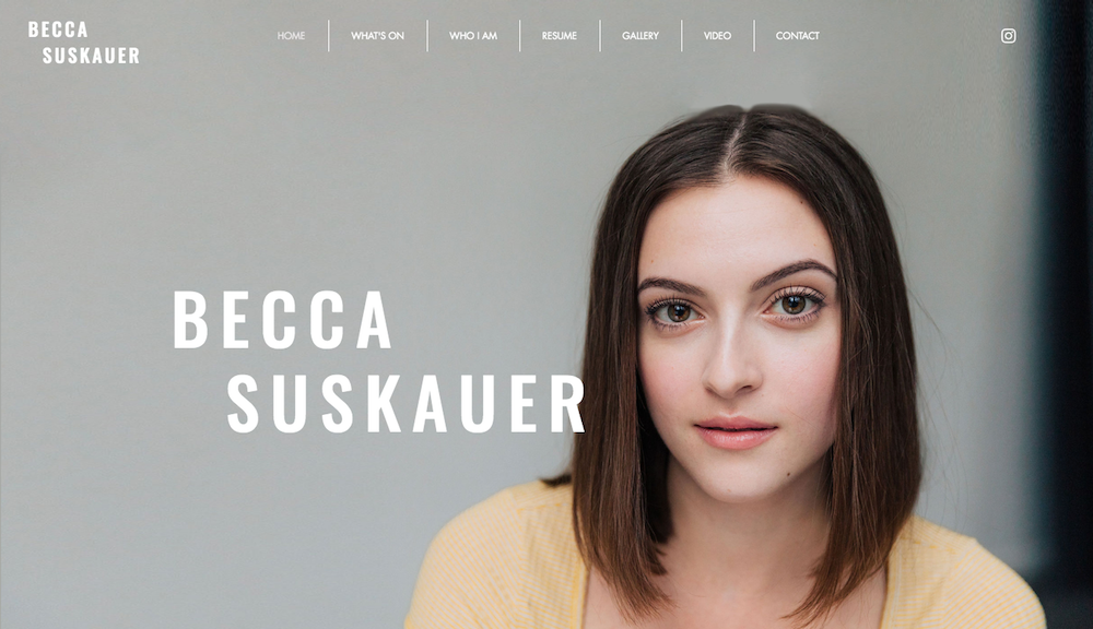 HOME • Becca Suskauer • Actor & Artist