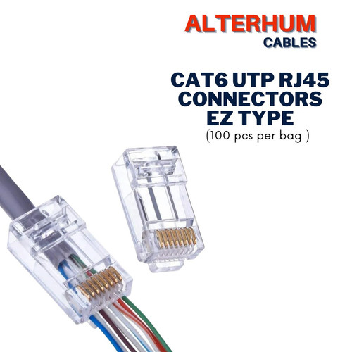 Cat6 UTP Rj45 connectors EZ Type | SystechAV Canada