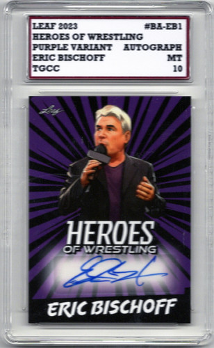 2023 Leaf Eric Bischoff Heroes Of Wrestling Auto | Wrestling DVDs R Us