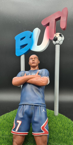 Figurine Kylian Mbappe en résine 8K : Meilleur footballeur | L'Atelier ...