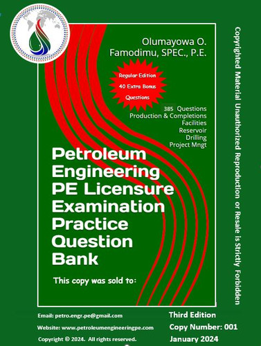3rd Edition, Regular Edition Petroleum Engineering PE Question Bank (E ...