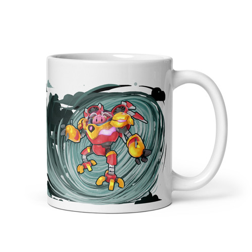 Mech Bird glossy white mug | Mech Infinity