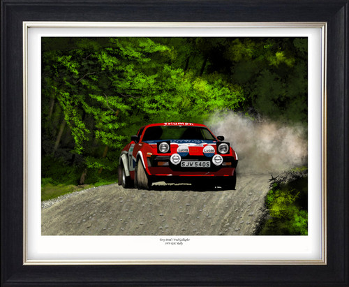 Tony Pond TR7 V8 1978 RAC Rally | David Kelsall Art