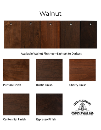 Walnut - Finish Options Sample Set | oldhickory