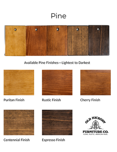 Pine - Finish Options Sample Set | oldhickory