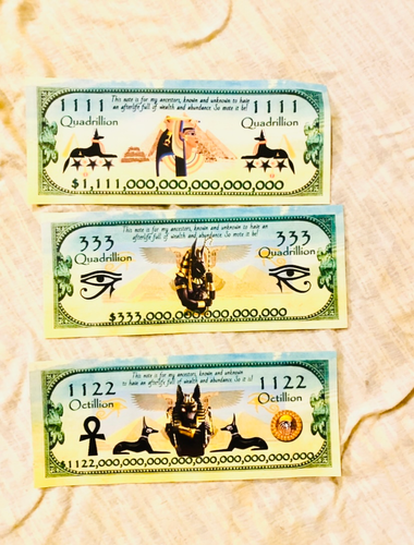 Ancestor Money| 3 Sheets | Roots of Life