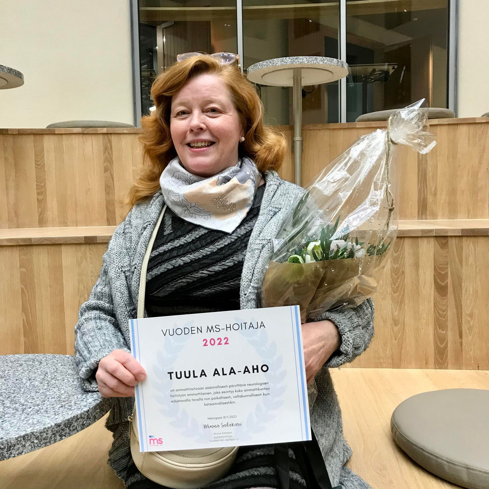 Tuula Ala-ahosta vuoden MS-hoitaja