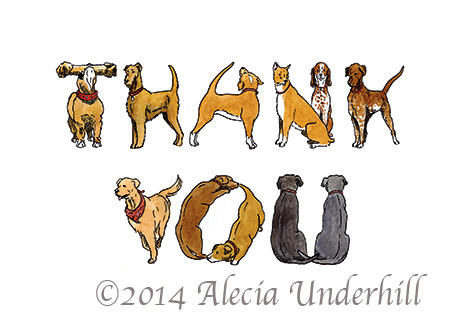 Alpha dogs Thank-you notes | home