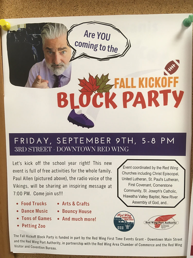 Red Wing Fall Kickoff Event
