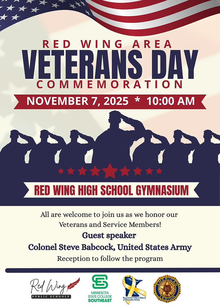 Red Wing Veteran’s Day Event 2025