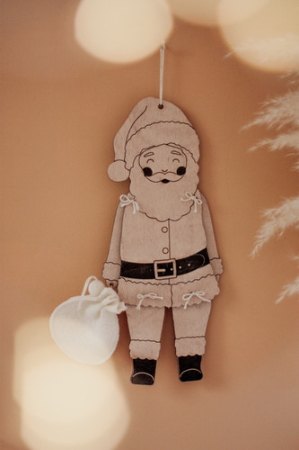 PANTIN PÈRE-NOËL AVEC HOTTE - CALENDRIER DE L'AVENT | Ombeline - Boutique