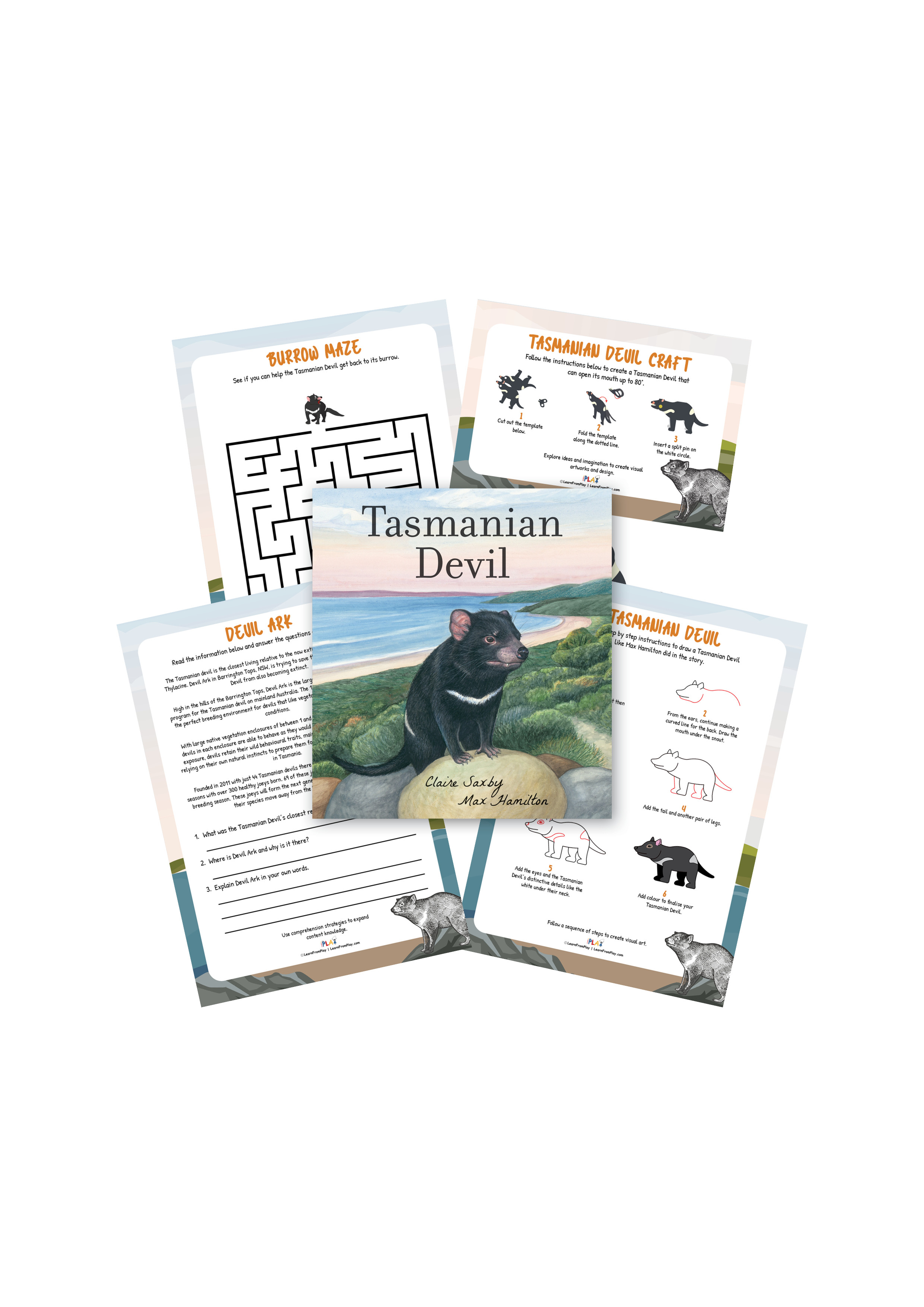 Tasmanian Devil Book Activities | Learn From Play 2026