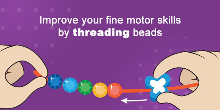 Improve Fine Motor Skill by Threading Beads