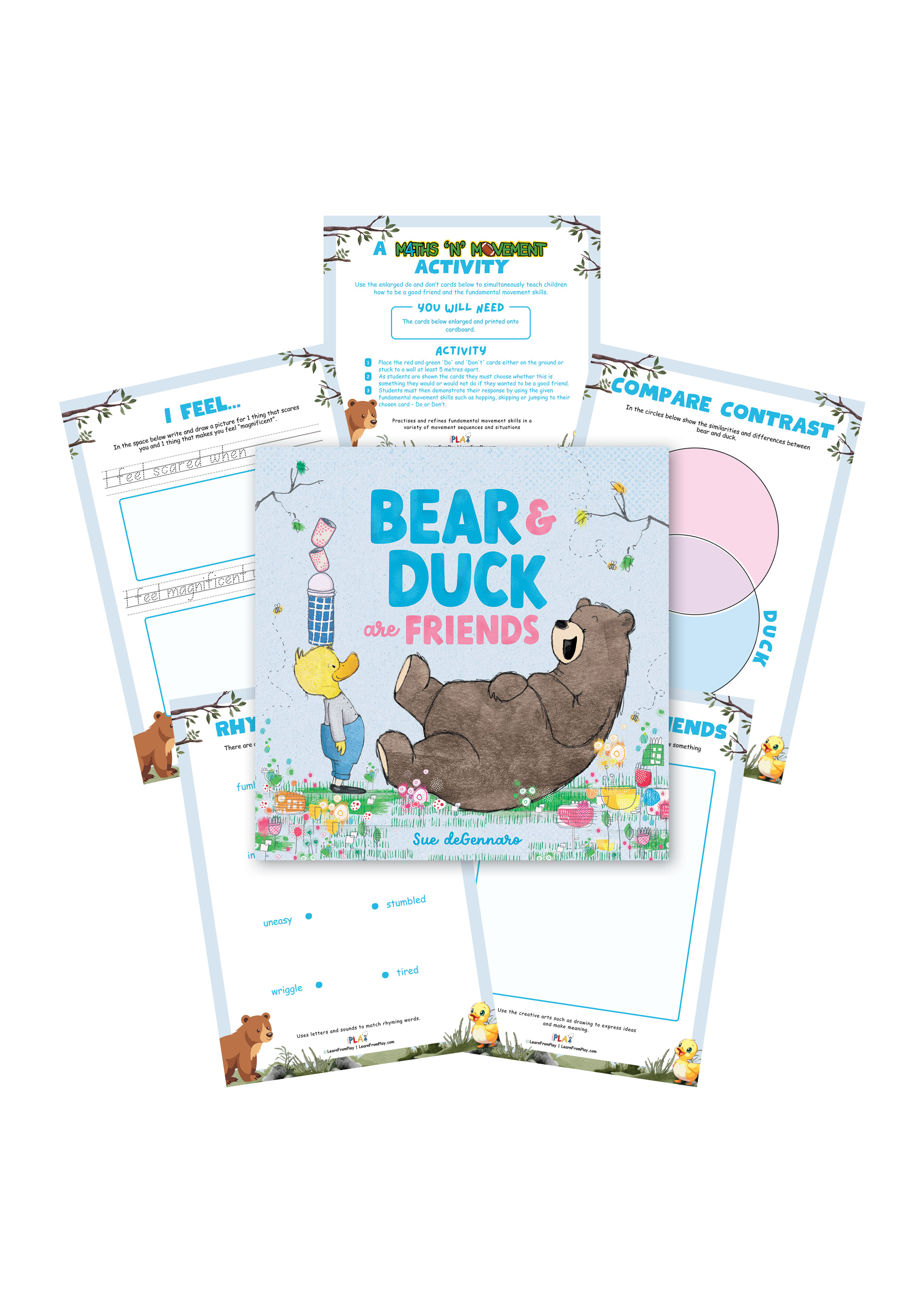 Bear And Duck Are Friends Book Activities | Learn From Play 2025