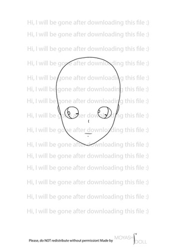 Haruka Face Chart | Moyashi Doll